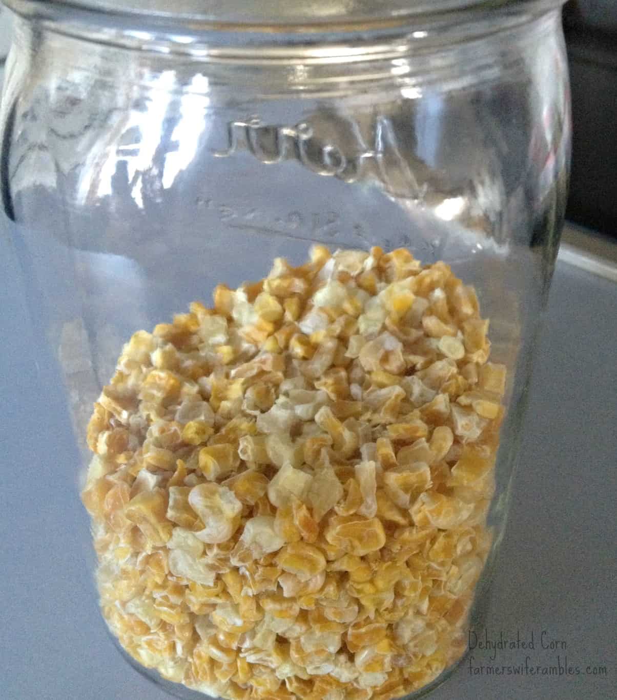 Dried Corn In A Jar WM - Farmer's Wife Rambles