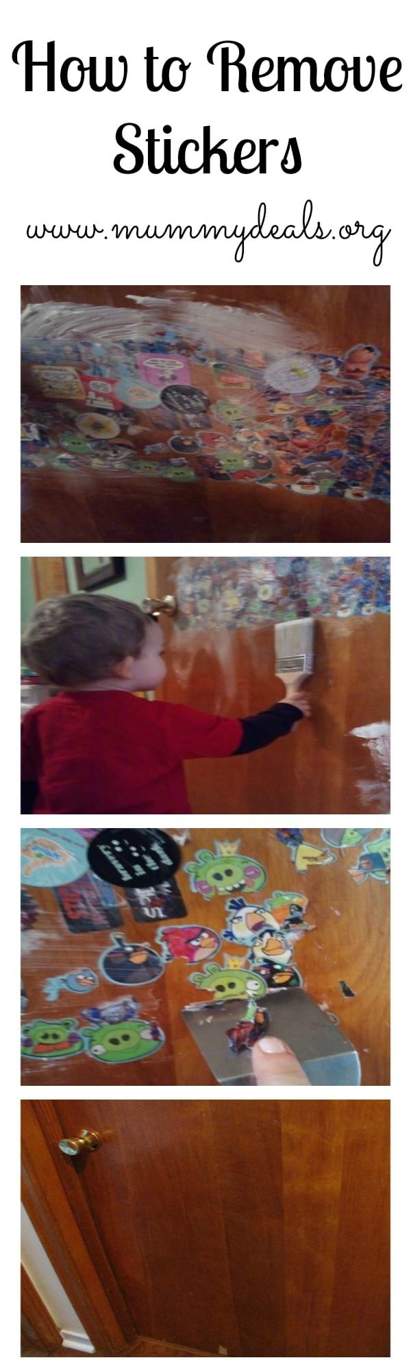 Removing Stickers - Farmer's Wife Rambles