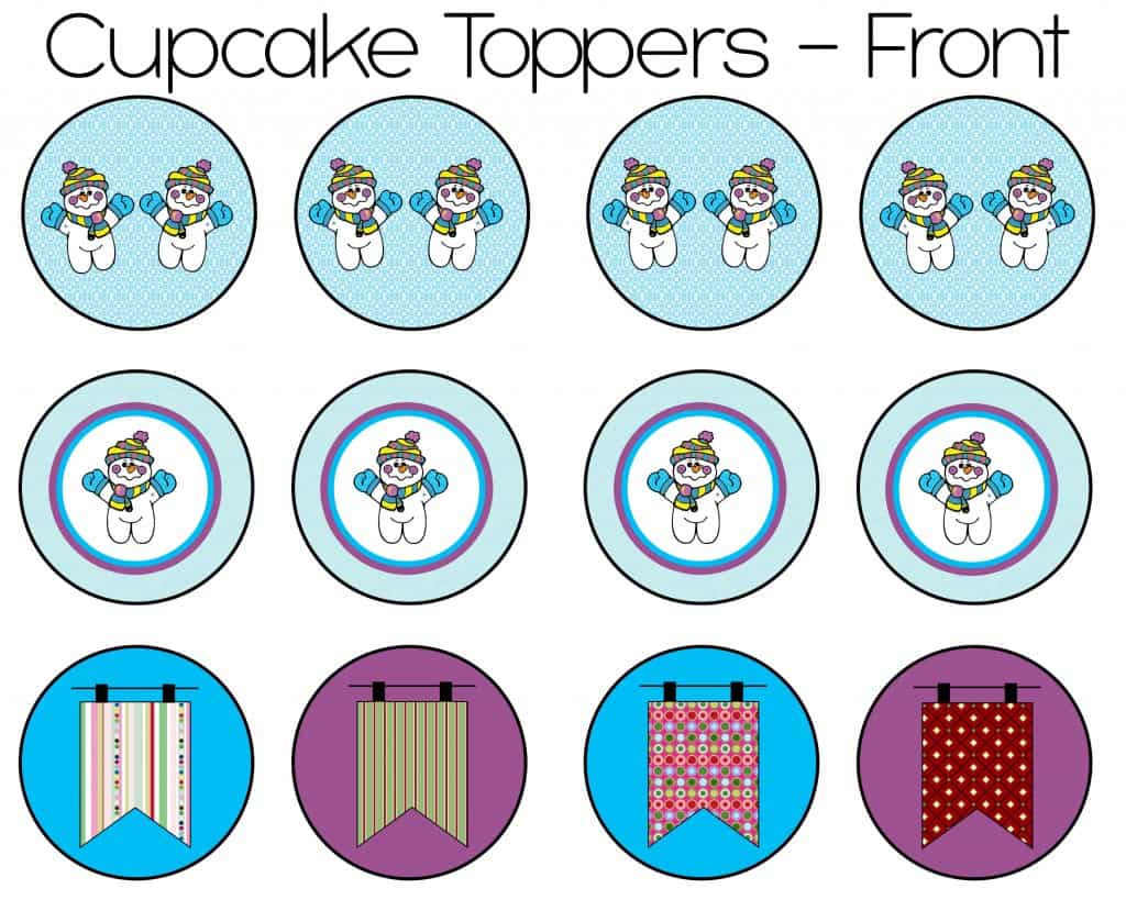 Free 8 Piece Snowman Party Printable - Farmer's Wife Rambles