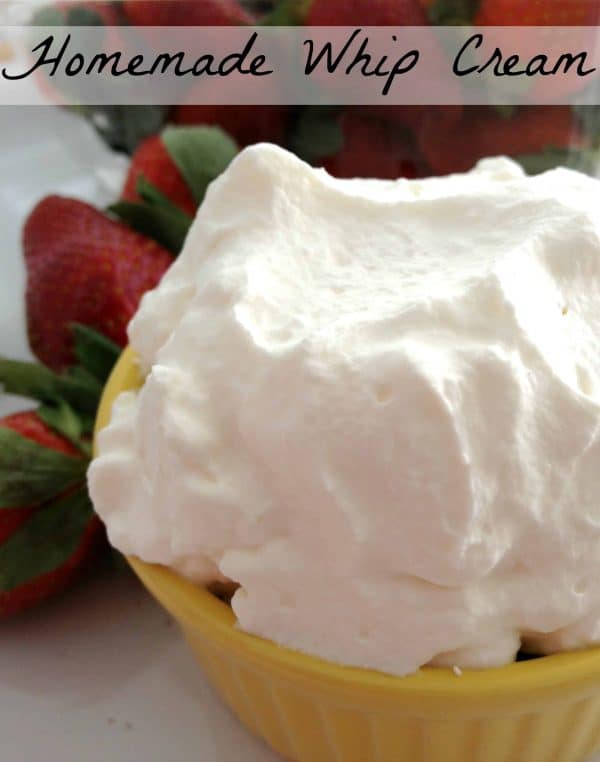 Sinfully Delicious Homemade Whip Cream - Farmer's Wife Rambles
