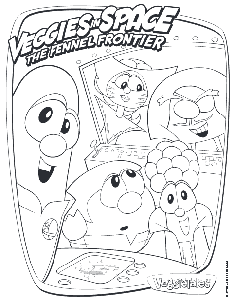 Veggietales Veggies In Space Coloring Page Printables - Farmer's Wife ...
