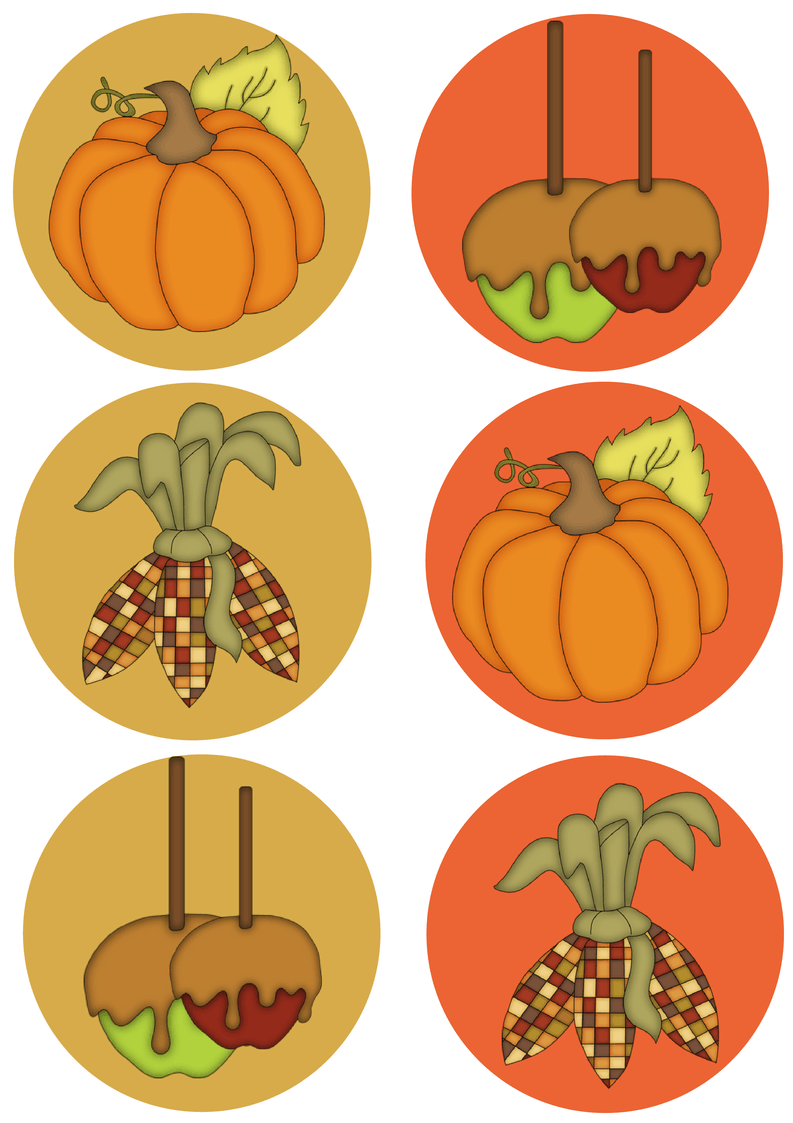 Free Thanksgiving Cupcake Toppers - Farmer's Wife Rambles