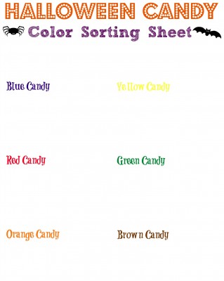 Candy Color Sorter Homeschool Printables - Farmer's Wife Rambles