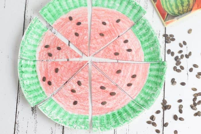Watermelon Paper Plate Craft - Farmer's Wife Rambles