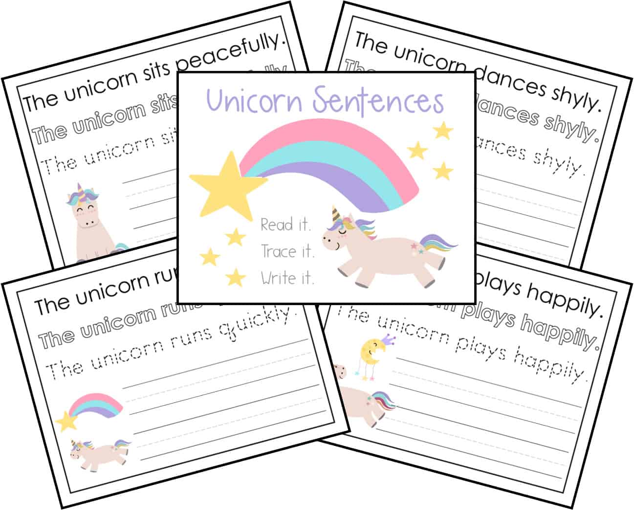 Unicorn Sentences Printable - Farmer's Wife Rambles