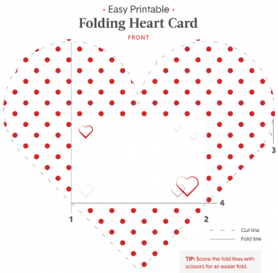 Valentines Folding Heart for Kids - Farmer's Wife Rambles